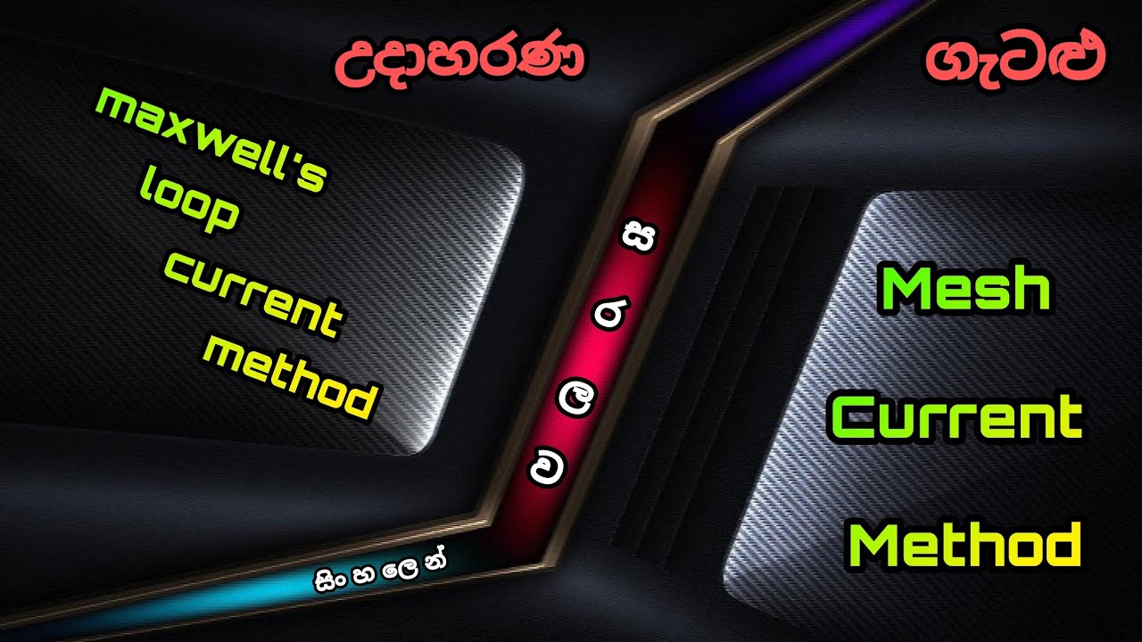 Maxwell's Loop Current Method || Mesh Current Method || Solved ...