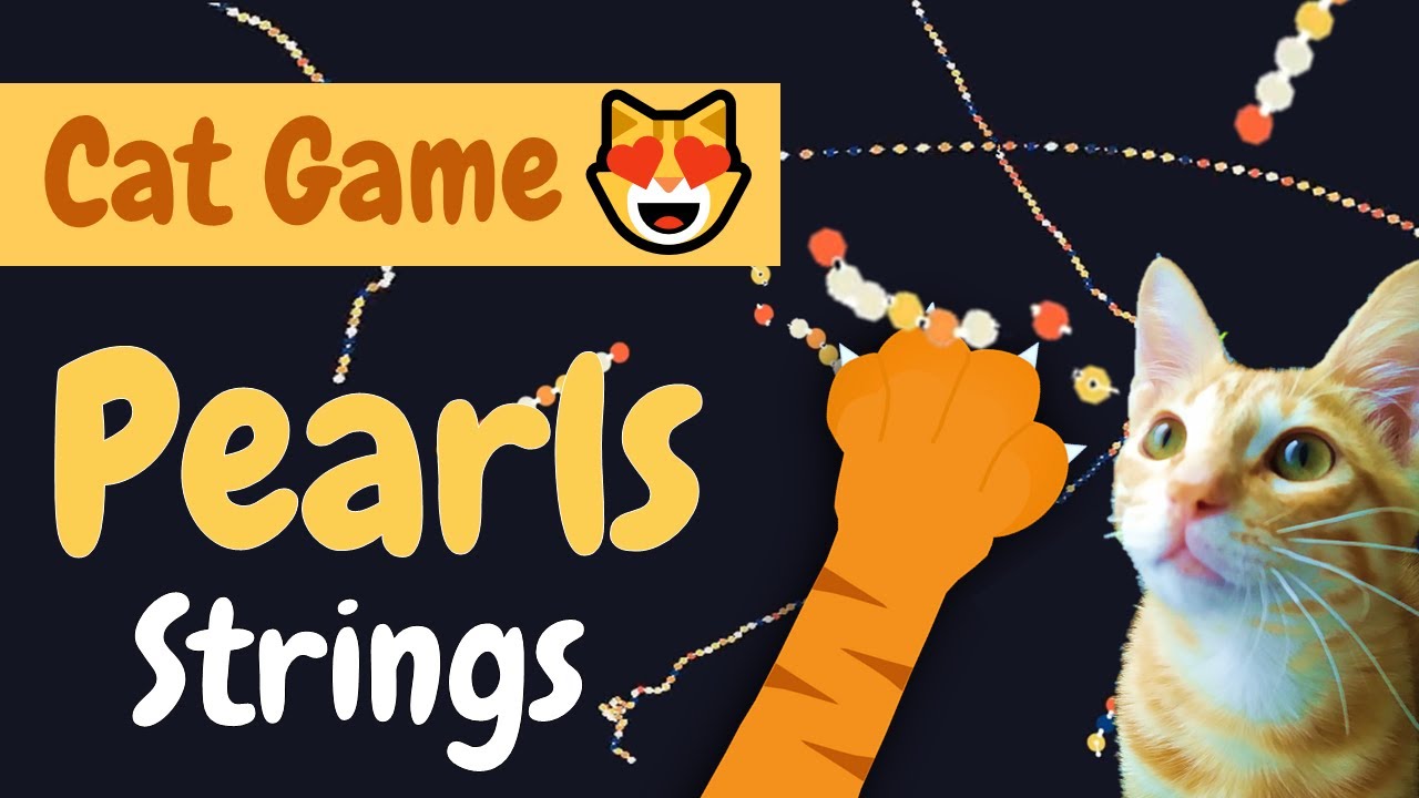 CAT GAMES TV - Pearls Strings. Videos for Cats - YouTube