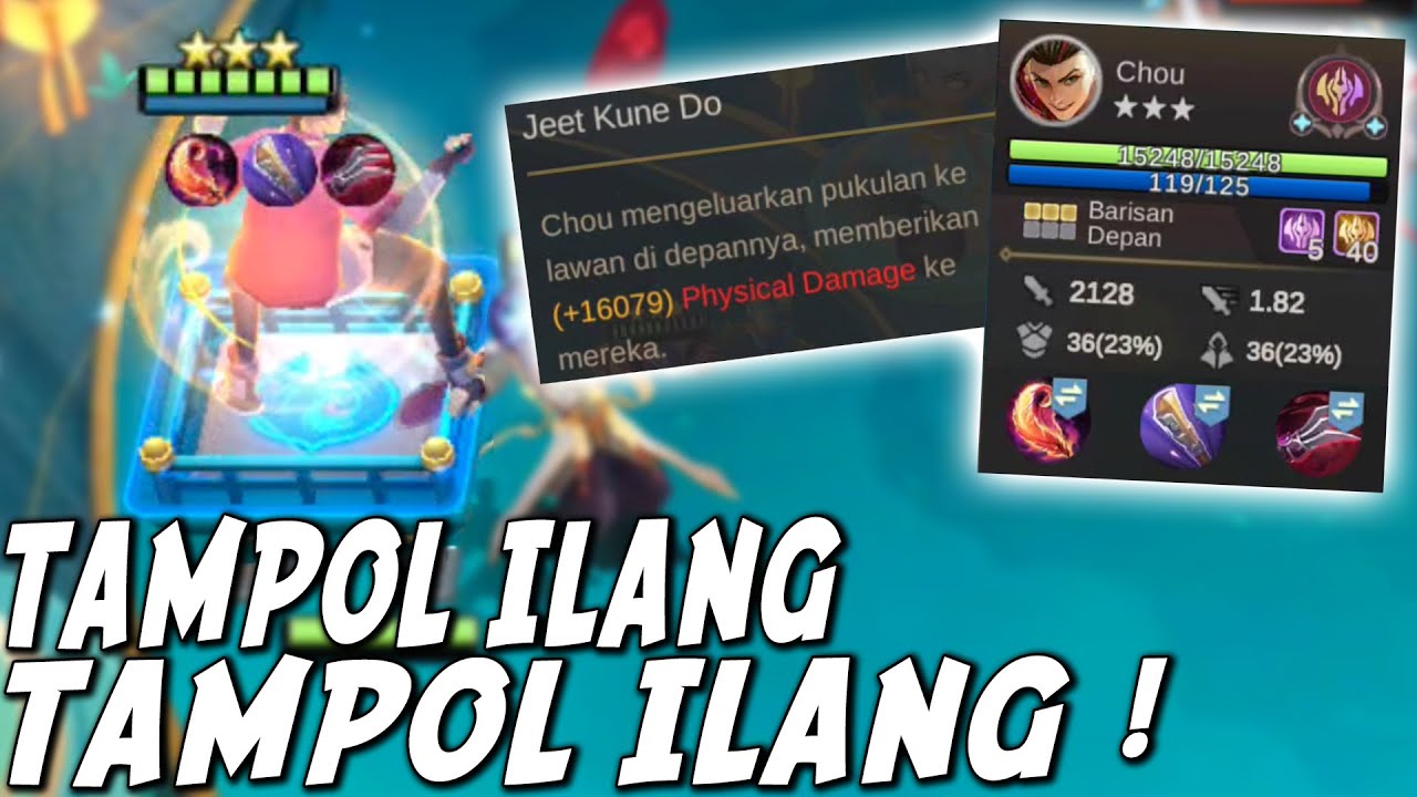 CHOU PANGGUNG IMMORTAL FULL STACK ! JET KUN DO 16000 DAMAGE NIH BOSS ! SEKALI TAMPOL ILANG ...