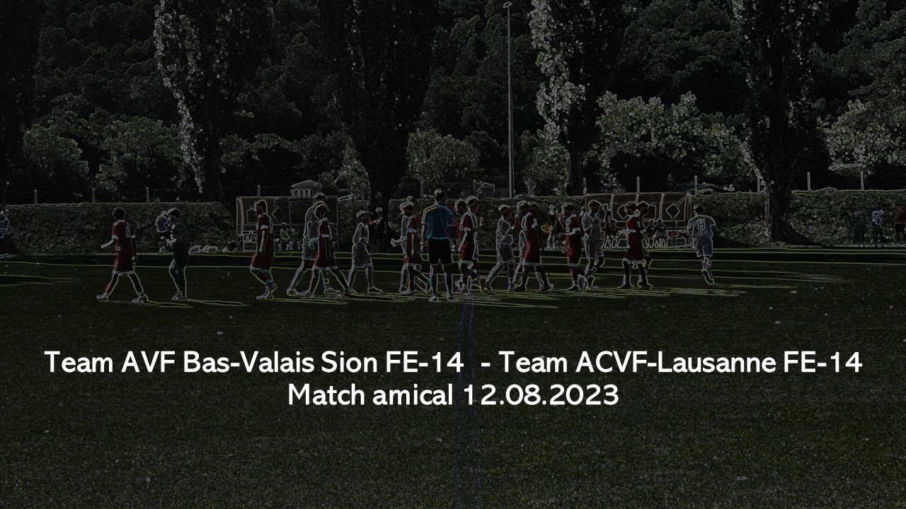 Team AVF Bas-Valais Sion FE-14 - Team ACVF-Lausanne FE-14, 12.08.2023 - YouTube