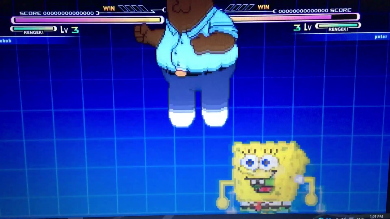 SpongeBob SquarePants VS Peter Griffin Mugen Fight - YouTube
