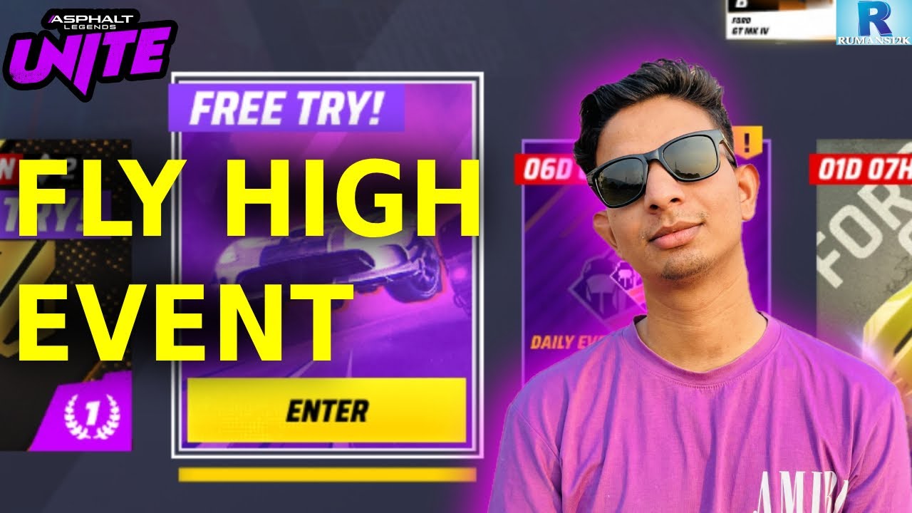 HOW TO PLAY FLY HIGH EVENT IN ASPHALT UNITE LEGENDS | ASPHALT UNITE NEW ...