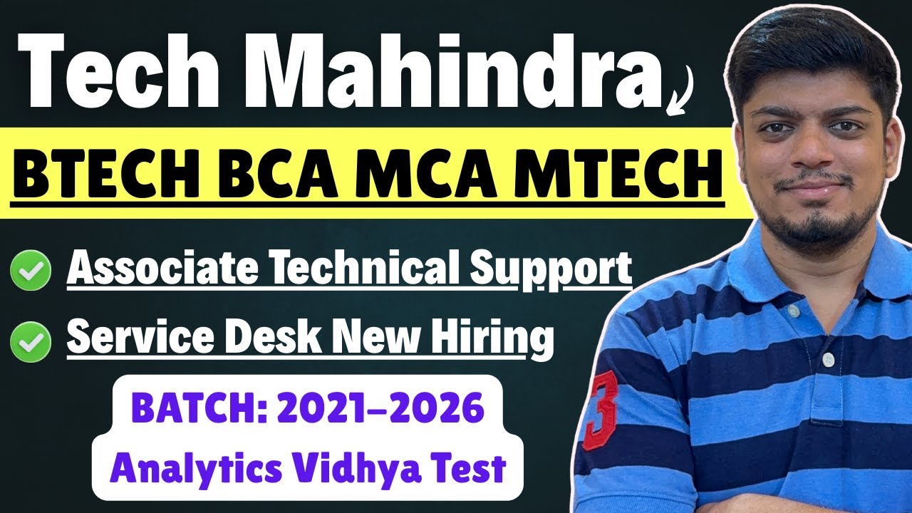 🔥Tech Mahindra BTECH MCA BCA MTECH Hiring | TechM Urgent Hiring Alert ...