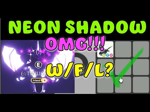 😍 OMG! Trading for a NEON SHADOW DRAGON! 😱 #roblox #adoptme # ...