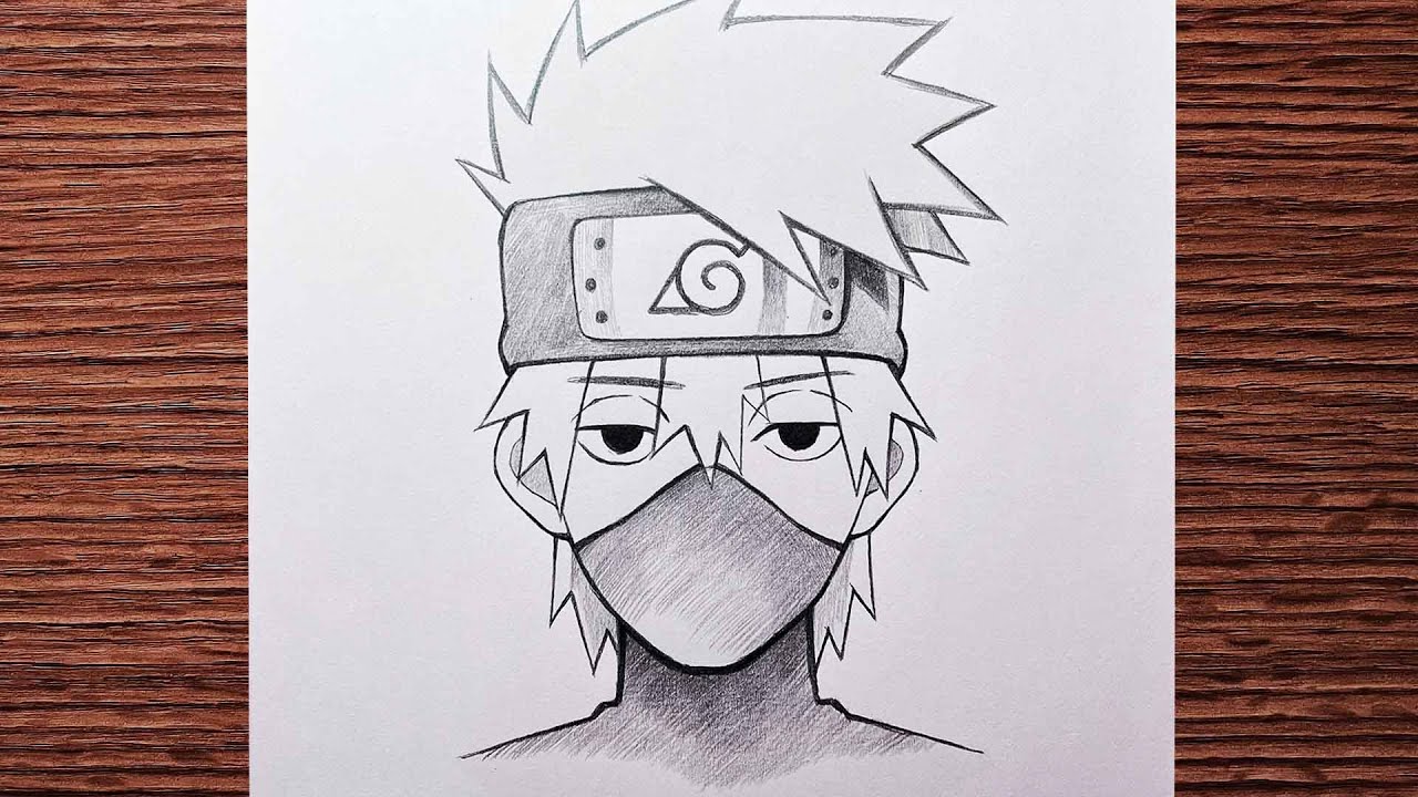 Anime drawing | how to draw kid Kakashi step-by-step easy - YouTube