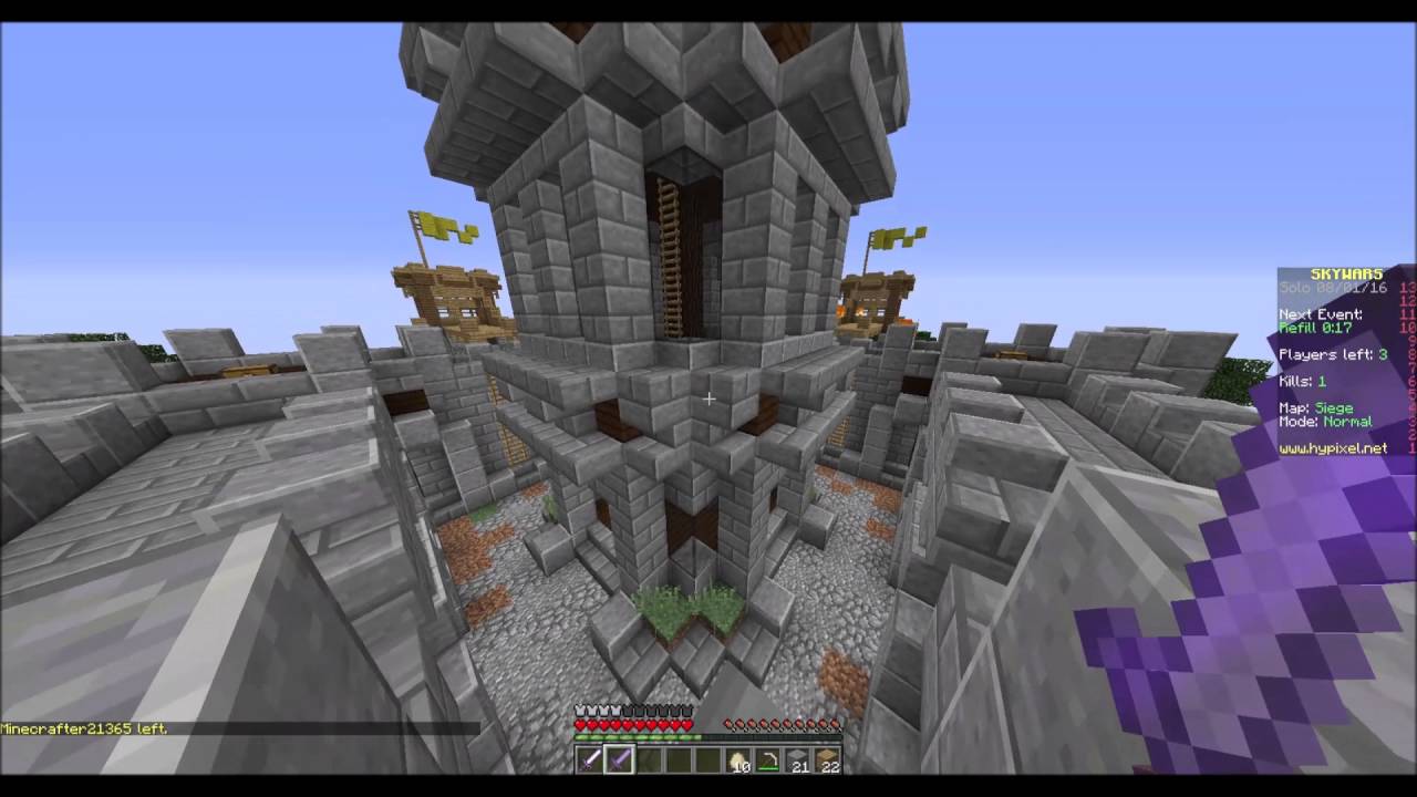 "1st Minecraft Video" Hypixel Skywars | Fly Hacker - YouTube