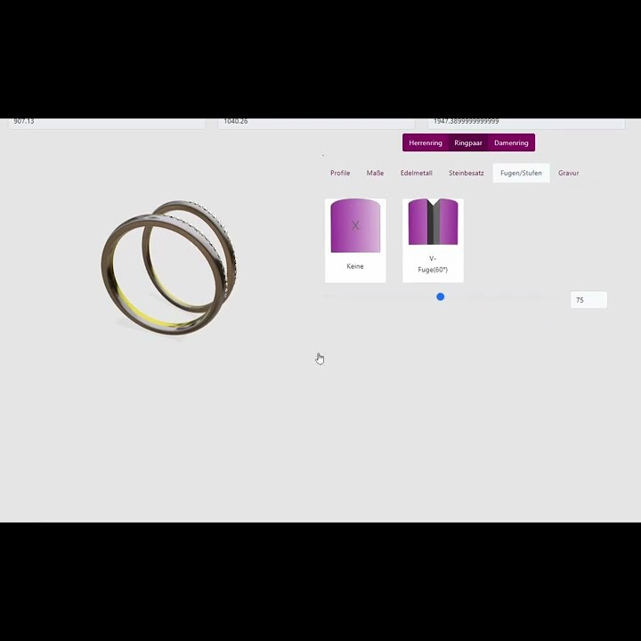 Ring configurator built with javascript #shorts - YouTube