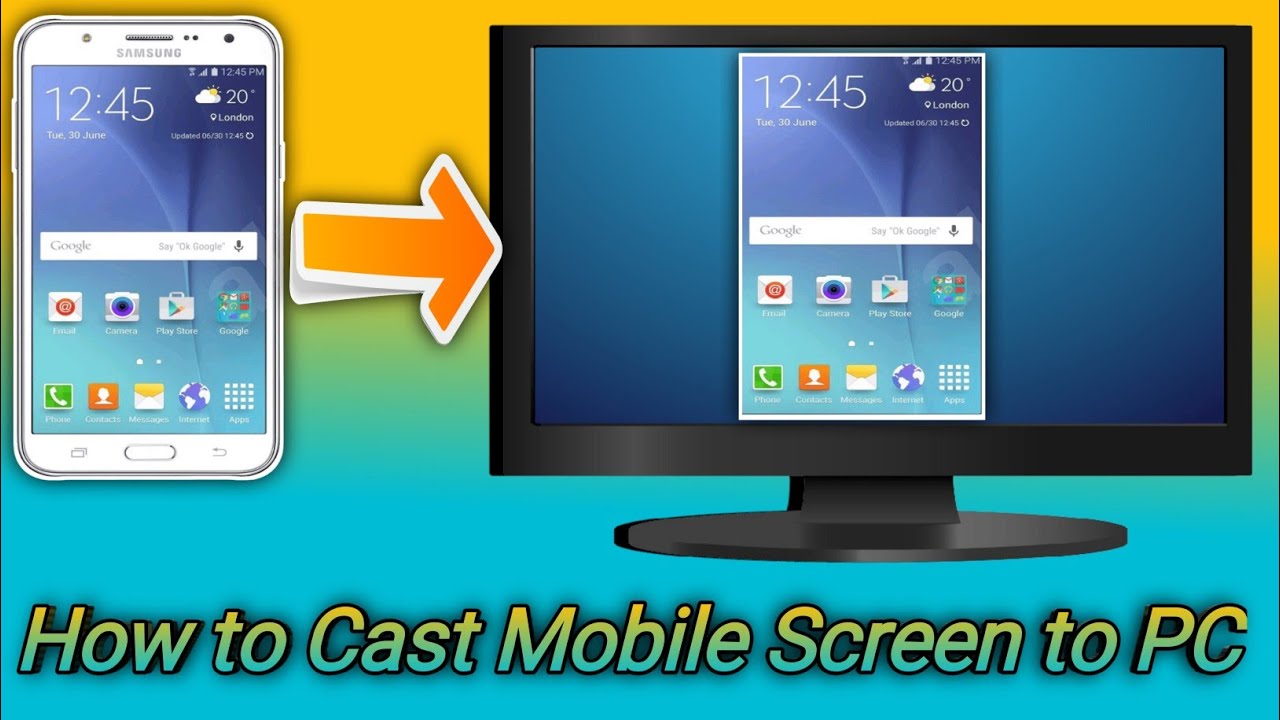 How To Cast Your Mobile Screen On Your PC - YouTube