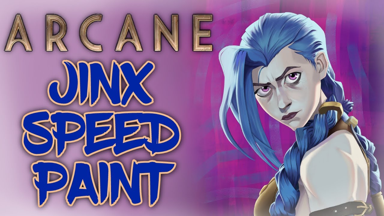 Jinx Arcane Color Study - Painting Process - YouTube