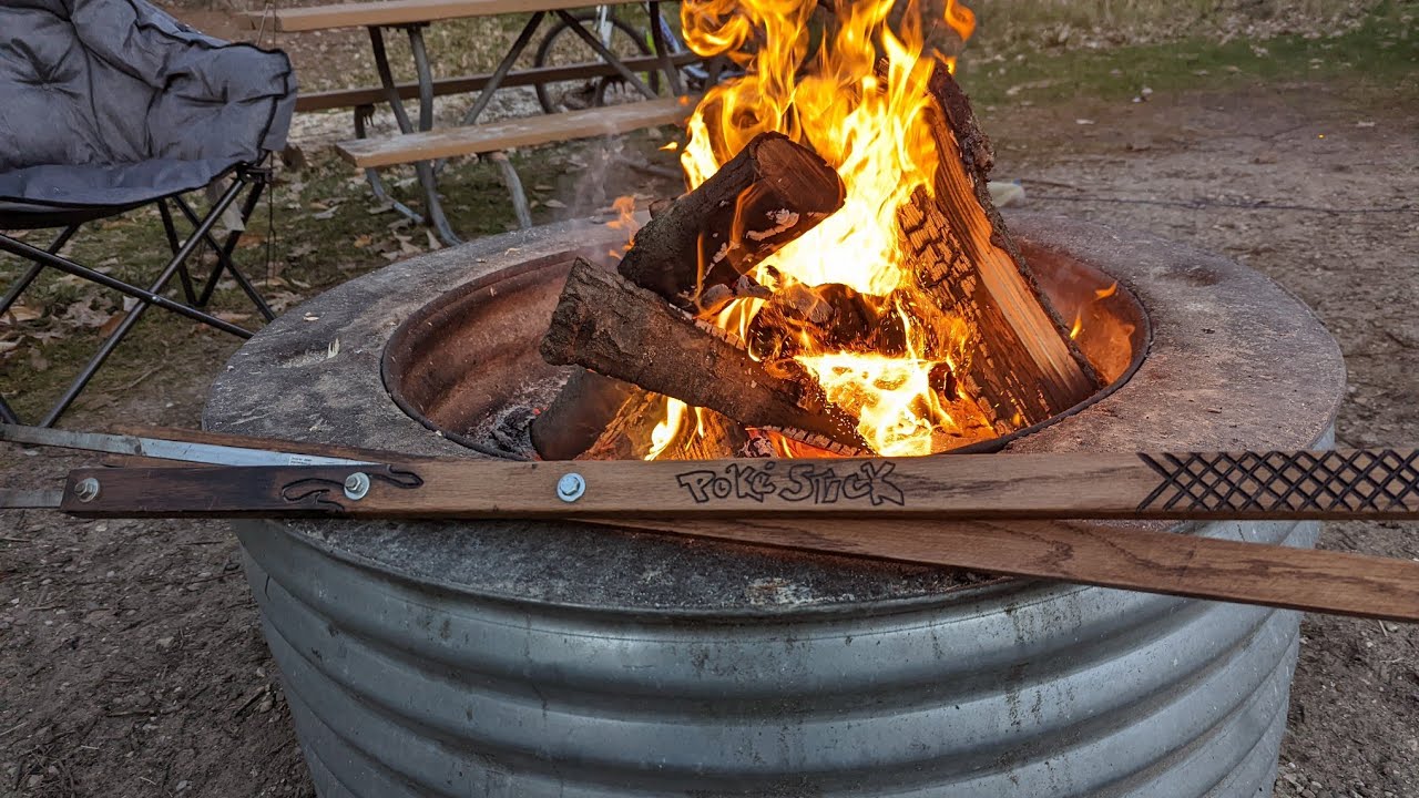 Poke'Stick (Fire poker stick/tongs) - YouTube