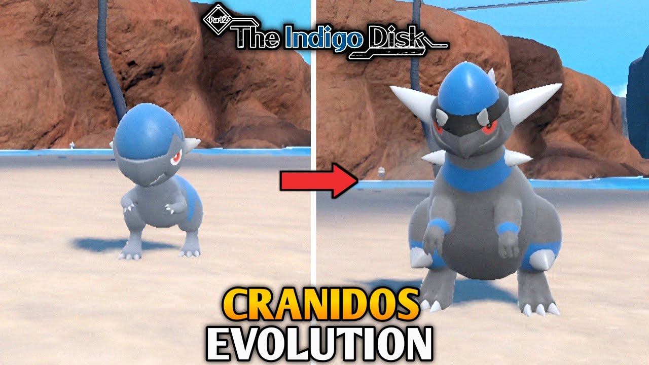 Cranidos Evolution In Pokemon Scarlet & Violet : The Indigo Disk DLC ...