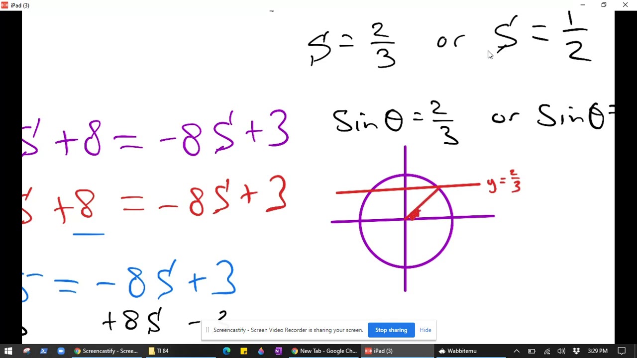 Quadratic Trig Equations with Double Angle Identities - YouTube