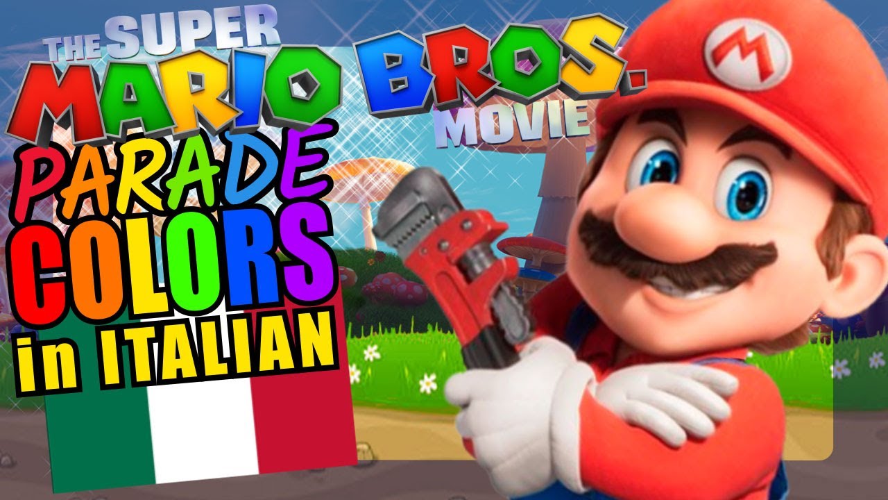 Super Mario Mario Luigi Teaching Italian Language Colors Educational ...