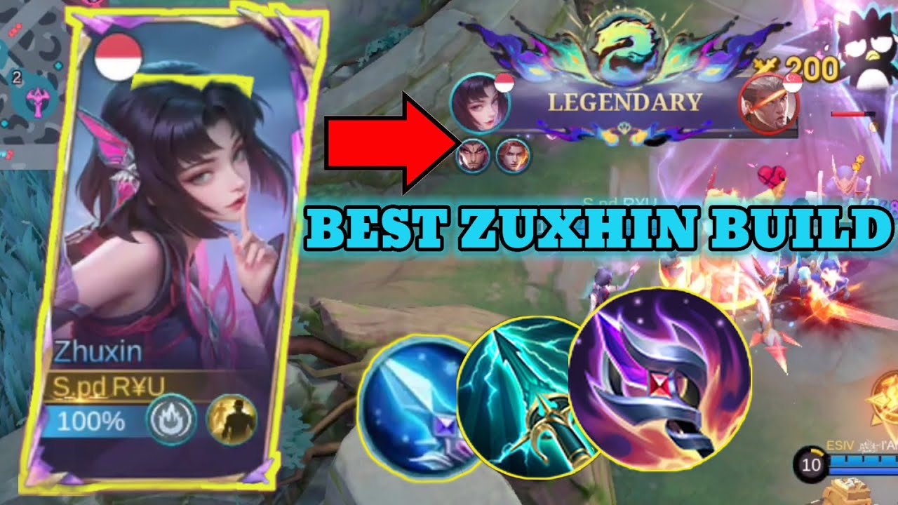 ZUXHIN GAMEPLAY BEST BUILD‼️ #mobilelegends #mlbb #zuxhin #fypシ゚viral ...