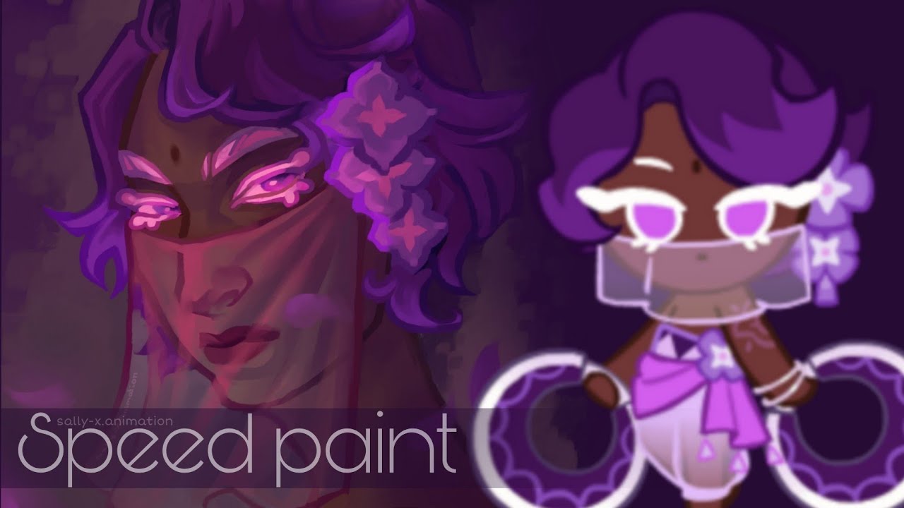 //SPEED PAINT// Drawing lilac cookie from Cookie Run kingdom ♡♡♡ - YouTube