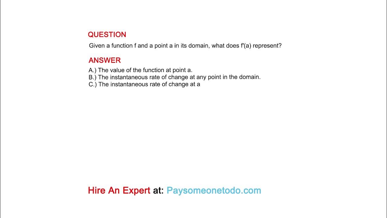 Given A Function F And A Point A In Its Domain What Does F a given-a-function-f-and-a-point-a-in-its-domain-what-does-f-a