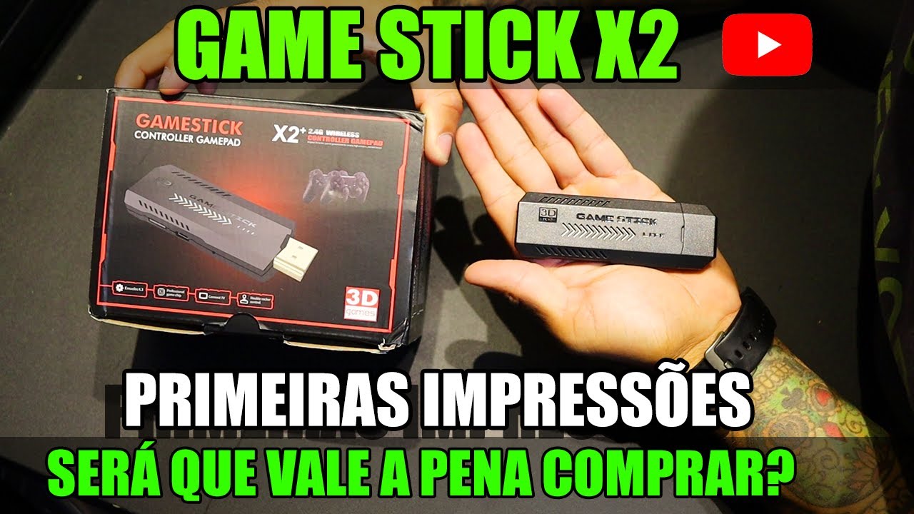 GAME STICK X2, UNBOXING E PRIMEIRAS IMPRESSÕES DO RETRO GAMER [Será que ...