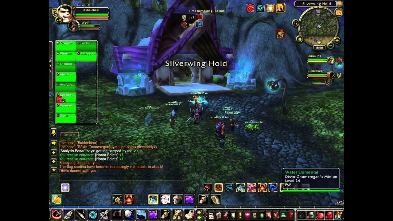 wow pvp flag walk warsong gulch - YouTube