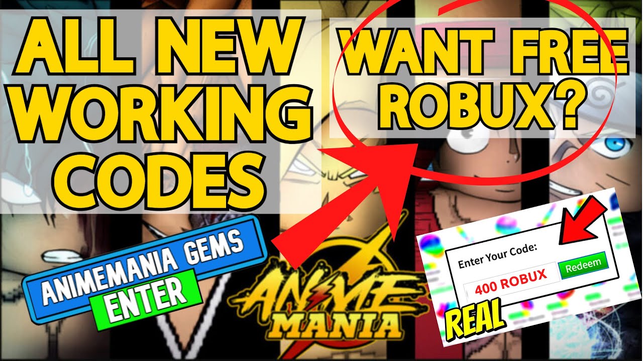 Anime Mania Codes "All New Working Codes" Roblox Anime Mania - YouTube