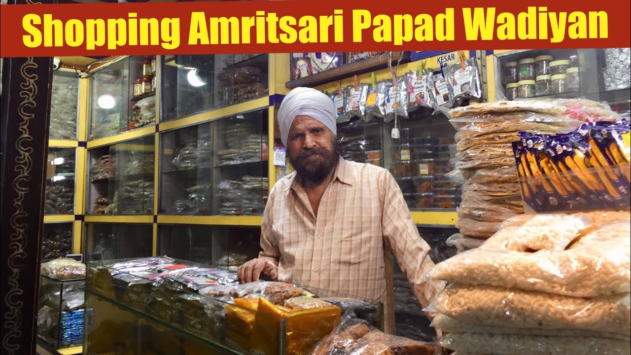 Amritsar Famous Aloo Papad Moog Dal Wadiyan Aam Papad Achar Paratha ...