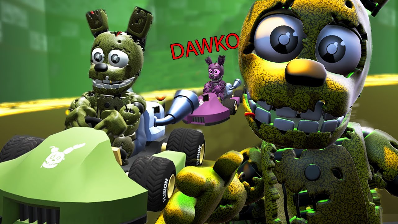 ME AND DAWKO VS EACHOTHER IN THE NEW FNAF RACING GAME.. - YouTube
