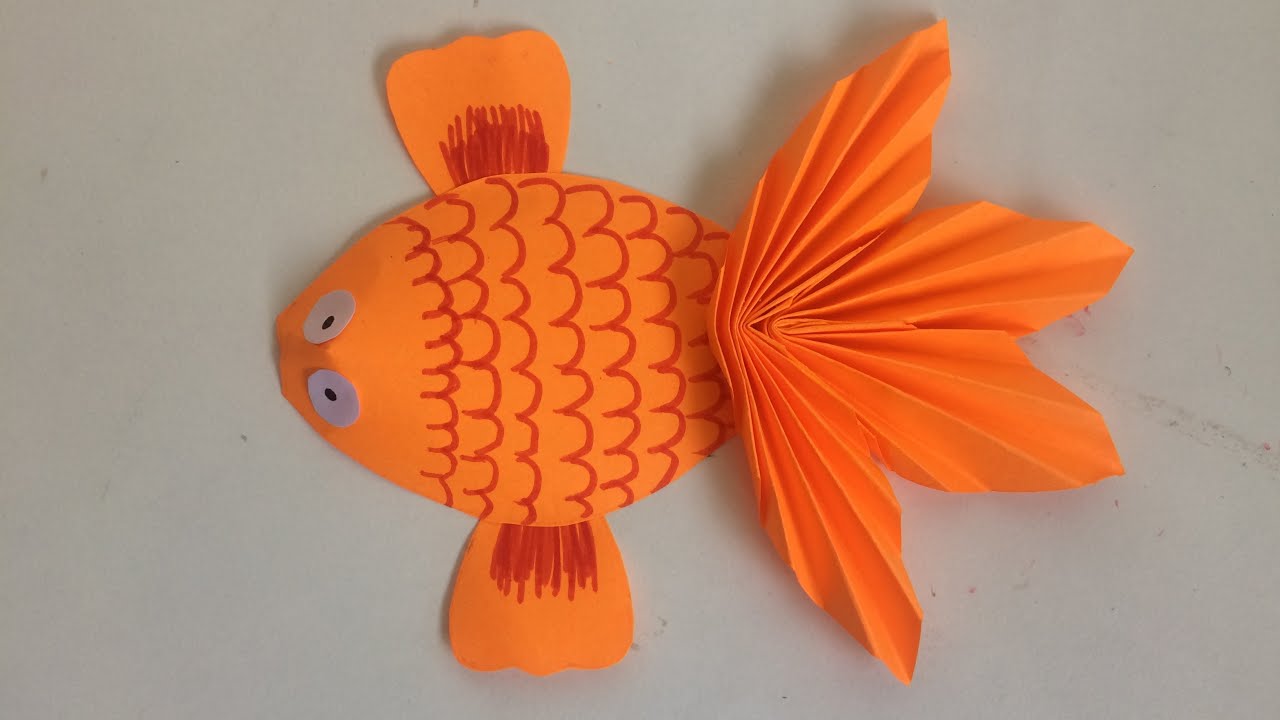 Fish paper craft ||5 minute crafts || easy paper craft ideas - YouTube