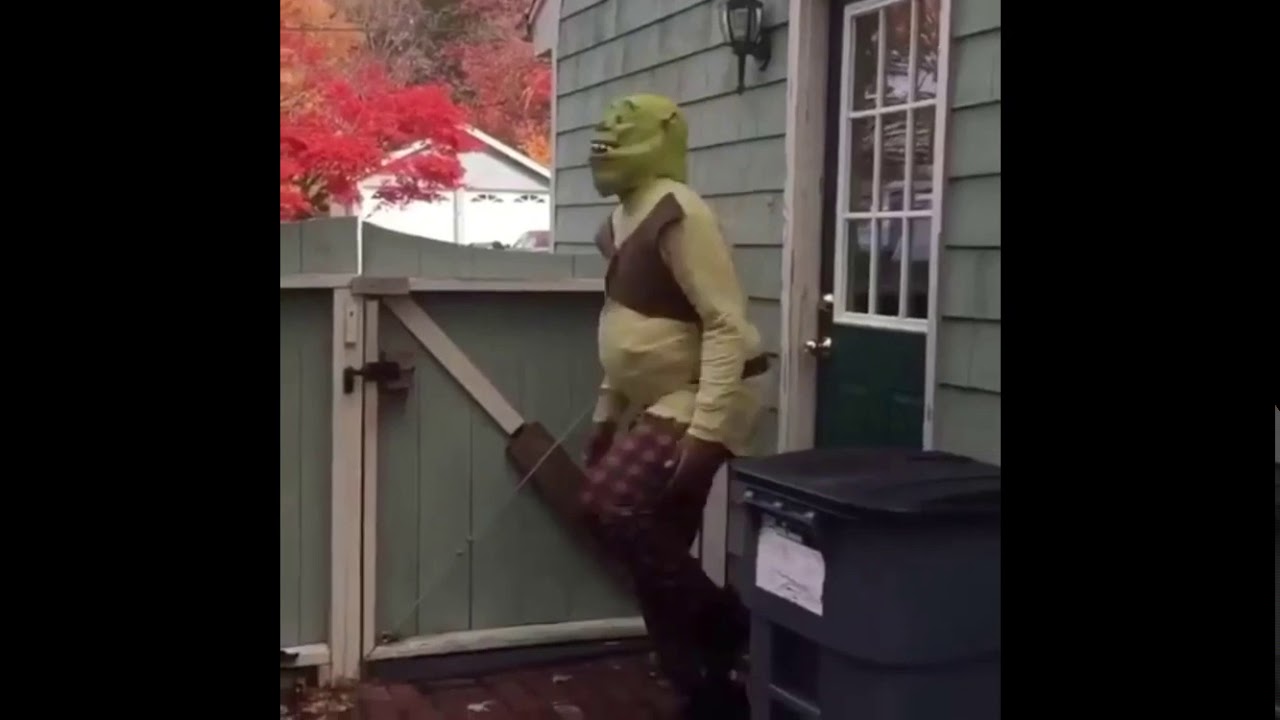Shrek is showing his moves off - YouTube