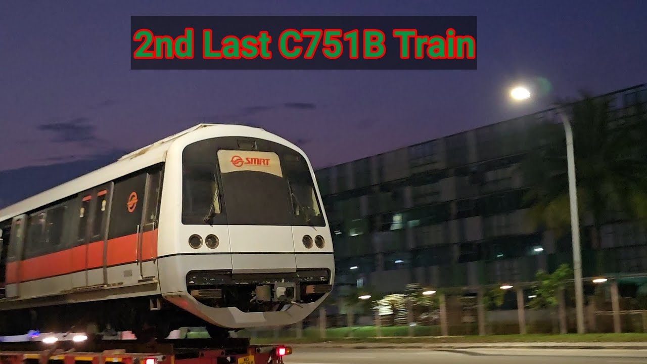 [2nd Last Train of its kind (KNS C751B)] SMRT TRAINS Transporting to ...