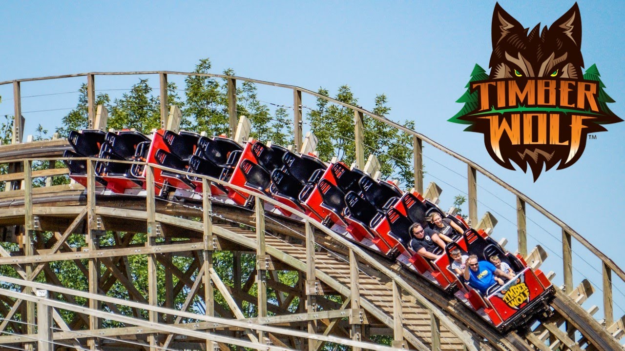 Timber Wolf at Worlds of Fun Review Classic Dinn Wooden Coaster - YouTube