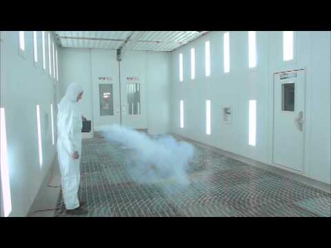 Truck Booth Air Flow Smoke Test - YouTube
