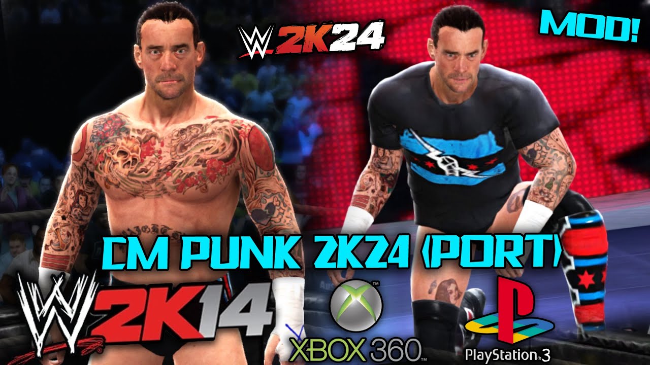 Cm Punk 2K24 Port For WWE 2K14 Xbox 360/PS3 - YouTube