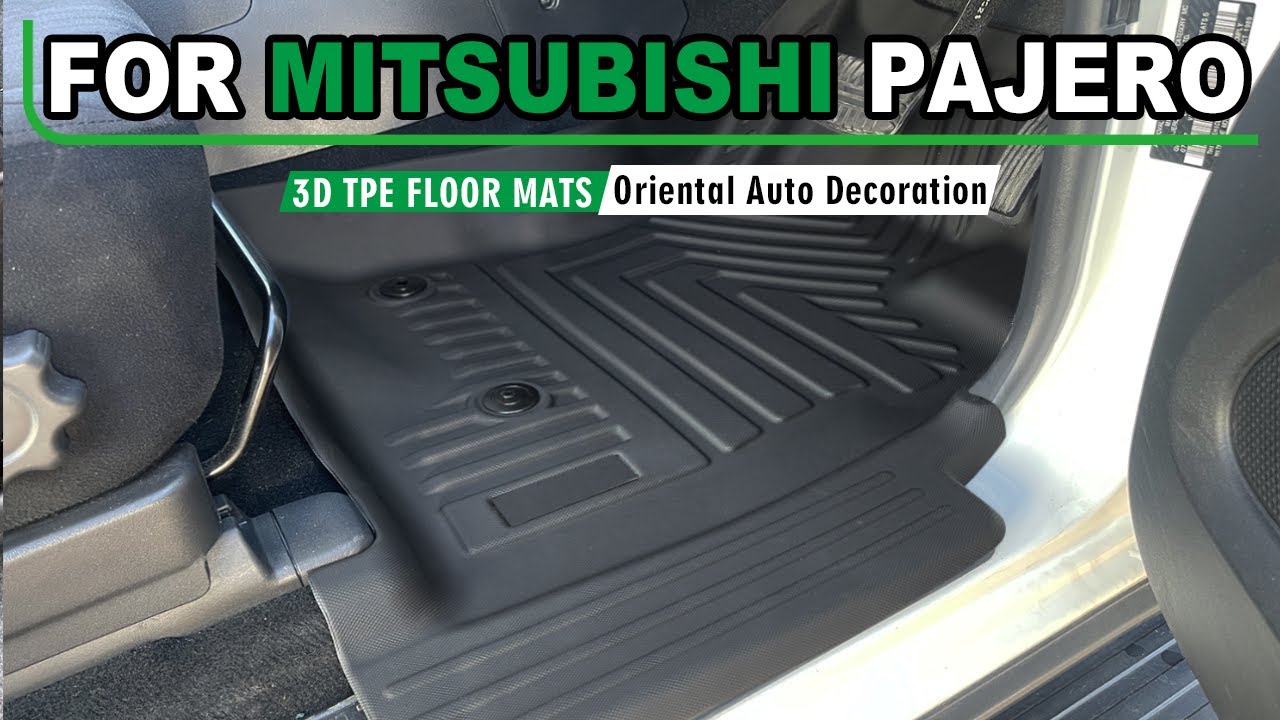 Floor Mats for Mitsubishi Pajero 2000+ | OAD4X4 #caraccessories # ...