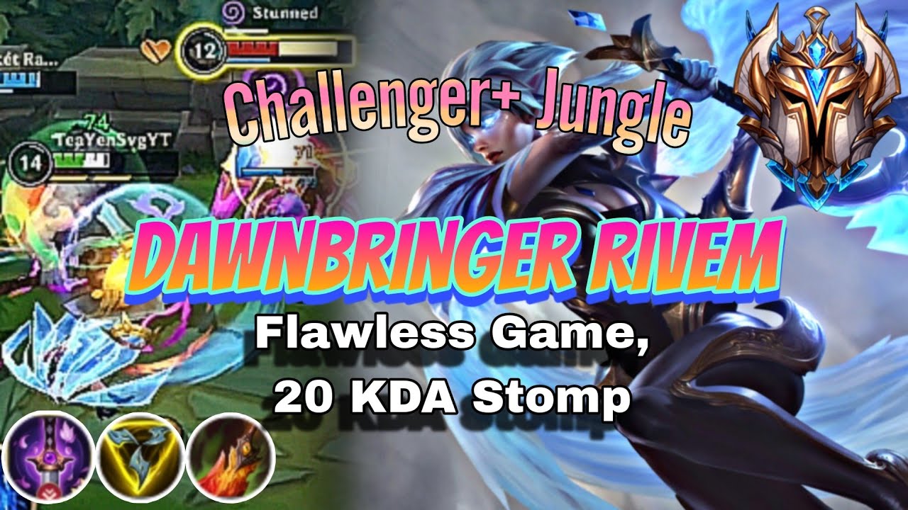 Challenger+ Jungle Riven Flawless Game Pubstomping in EU High Elo - YouTube