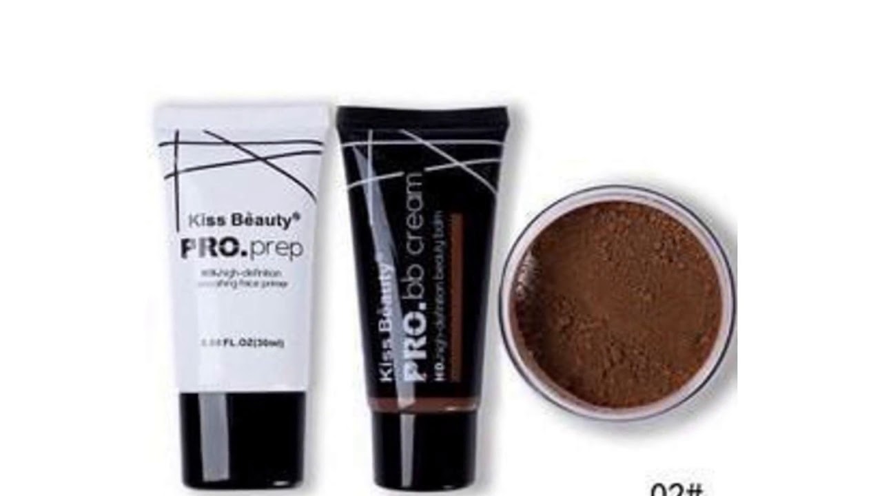 Kiss Beauty 3 in 1 Face Primer+BB Cream Foundation+Translucent Setting ...