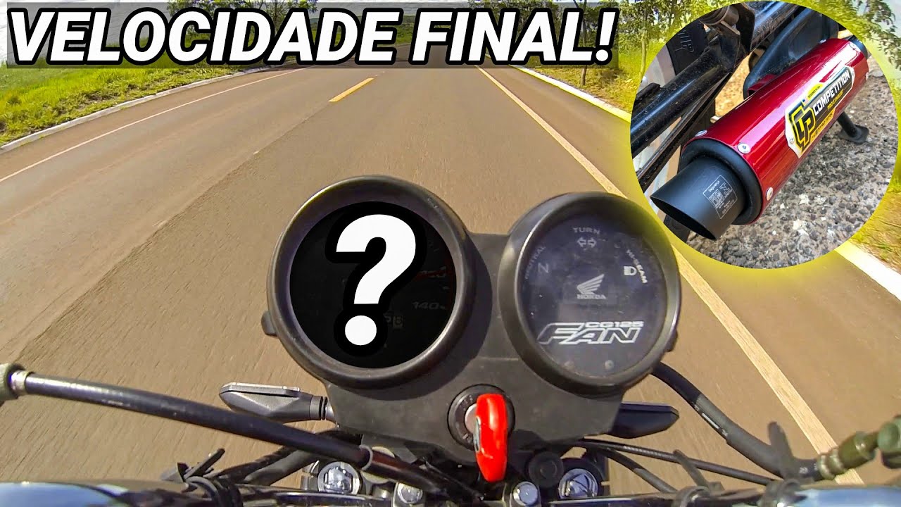 TOP SPEED DA CG 125 FAN COM ESCAPE GP COMPETITION! - YouTube