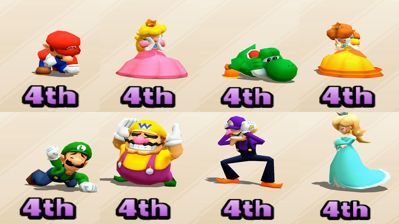 Mario Party 100 All Characters 4th Animation - YouTube