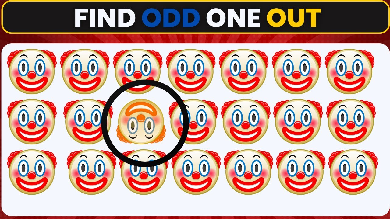 find the odd one out emoji - YouTube