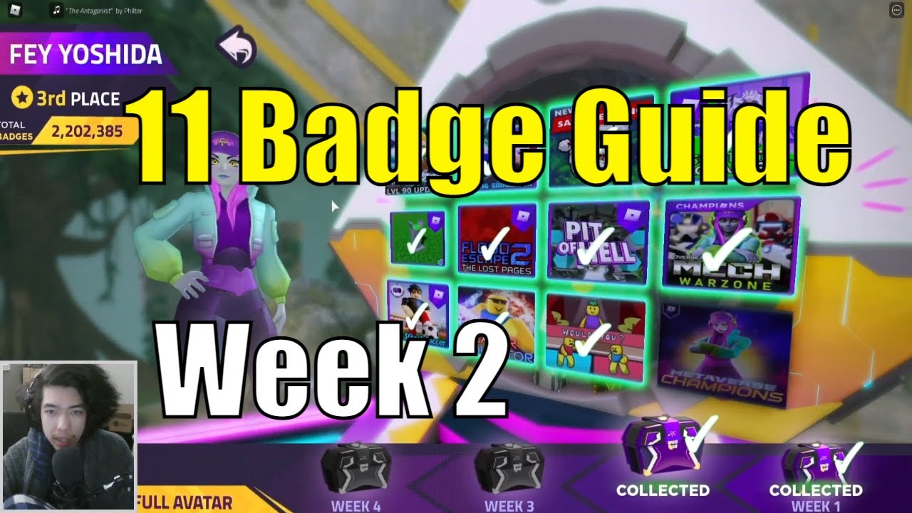 How to get ALL 11 Badges for Fey Yoshida | Metaverse Event | Week 2 ...
