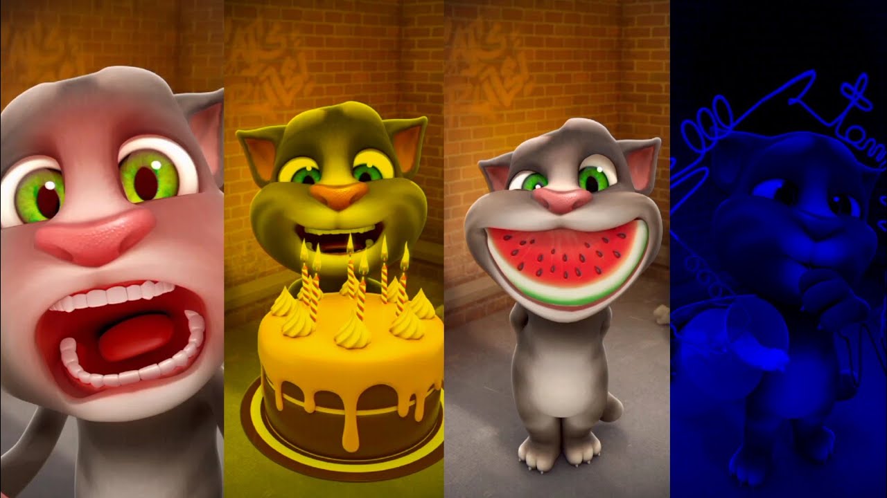 MY Talking Tom Outfit 7 Effects Learning Colors || Talking Tom Colors ...