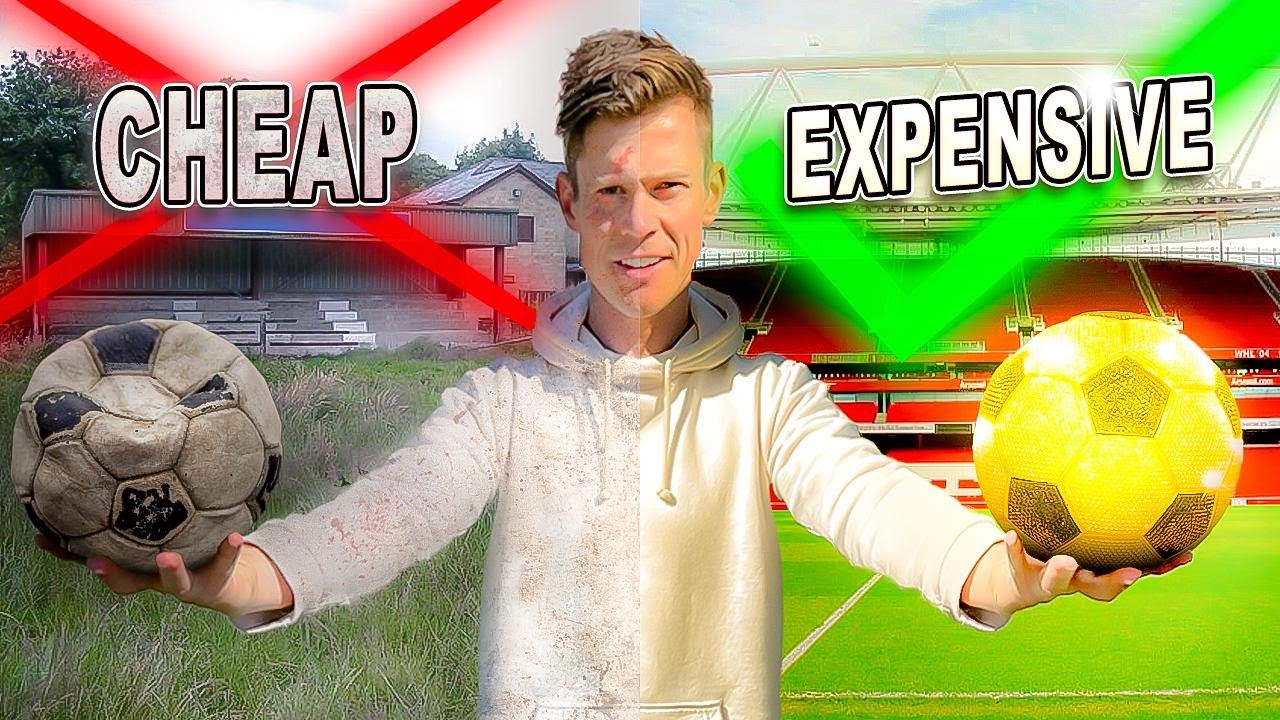 WORLD'S CHEAPEST Vs EXPENSIVE FOOTBALL PRODUCTS PUT TO THE TEST... IS ...