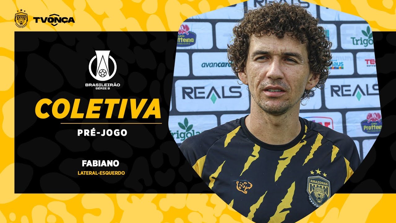 Entrevista coletiva lateral-esquerdo Fabiano (pré-jogo Amazonas x Sport ...