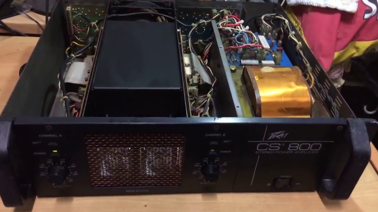 เครื่องใน Power Peavey CS 800 400*2W Bit 800 W - YouTube