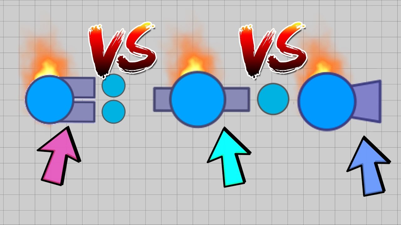 DIEPIO TWIN VS FLANK GUARD VS MACHINE GUN | Diep.io Killing Tank ...