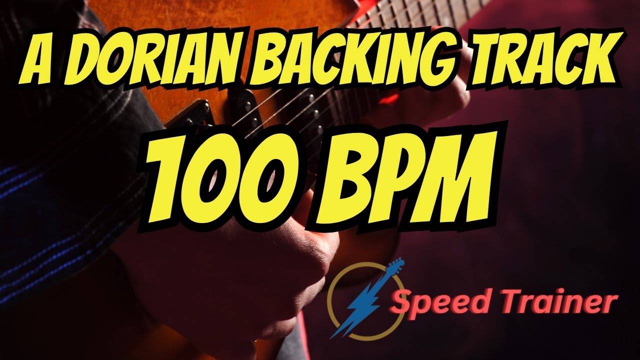 A Dorian BACKING TRACK - 100 BPM - YouTube