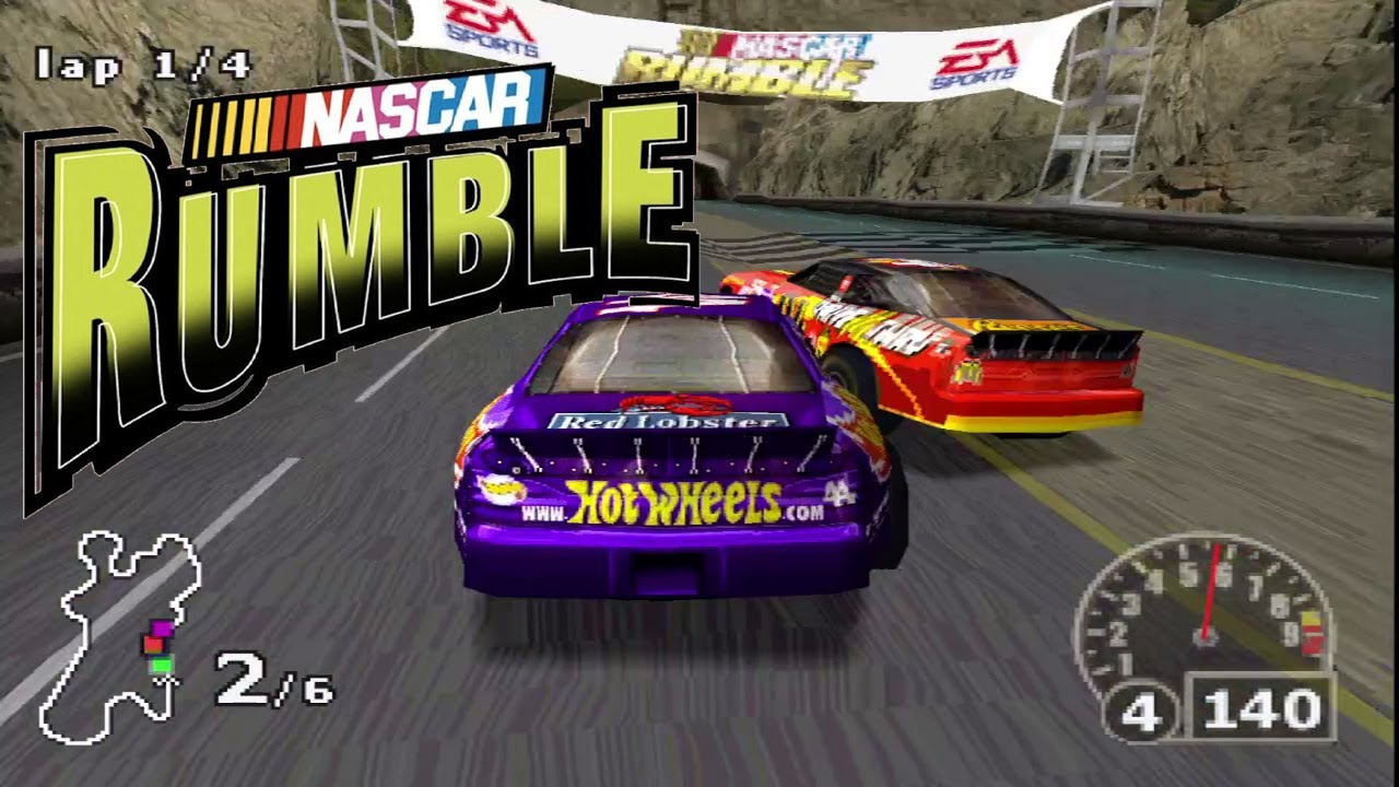 Nascar Rumble PS1 Gameplay HD - YouTube