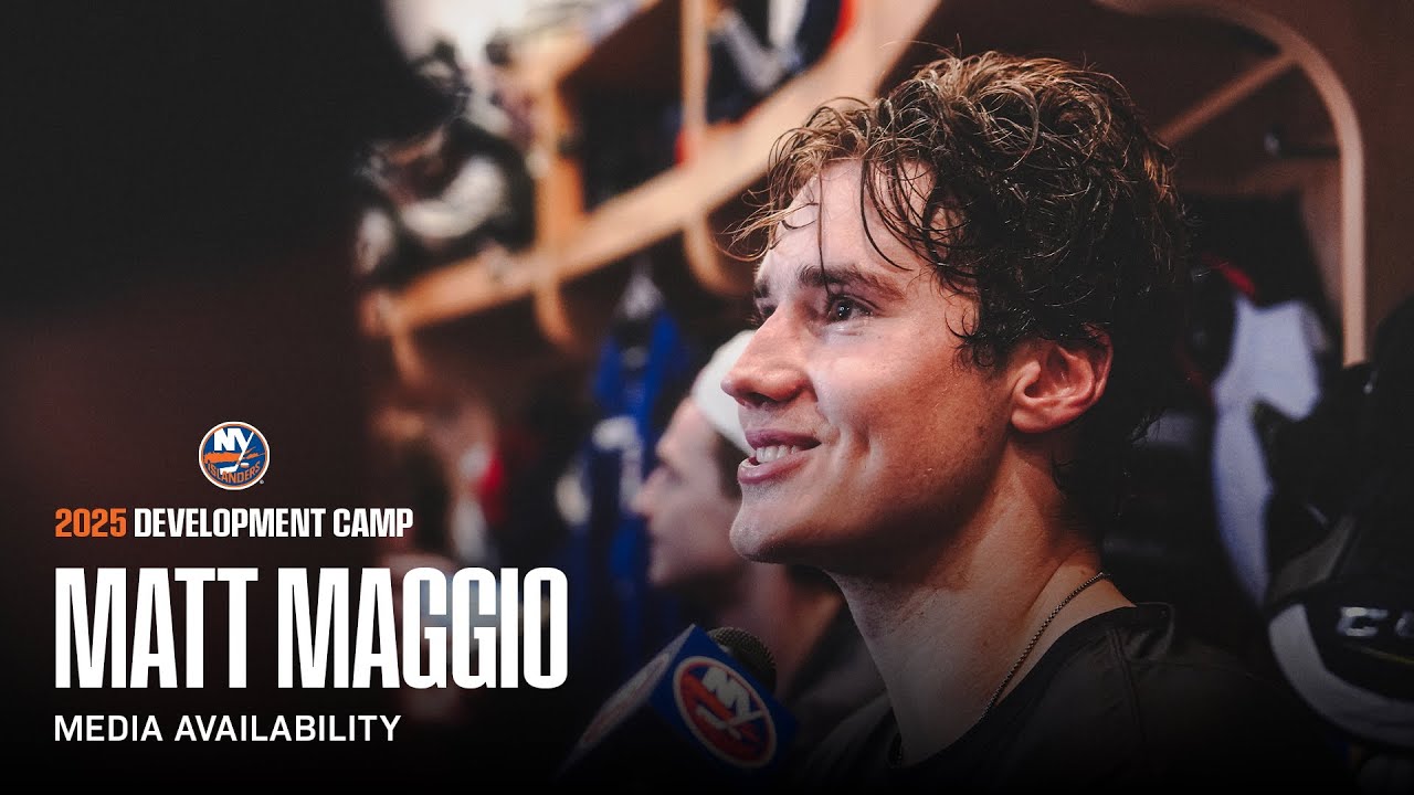 Matthew Maggio Reflects on Final Day of Islanders Dev Camp | 2025 Media ...