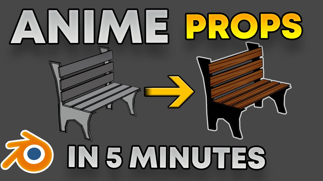 HACK to Texture 3D Anime props in Blender - YouTube