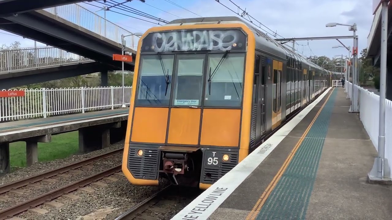 Sydney Trains T95, T96 Arriving At Loftus Station - YouTube