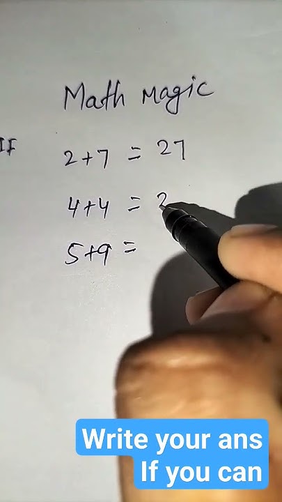 Math Magic, Mathematical Trick, Play With Numbers, #shorts # ...