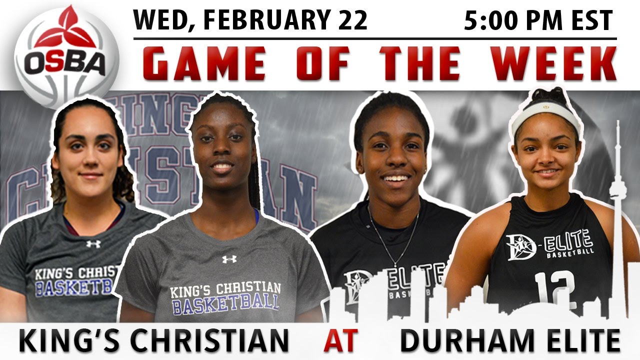 Women's Week 15 - King's Christian @ Durham Elite - YouTube